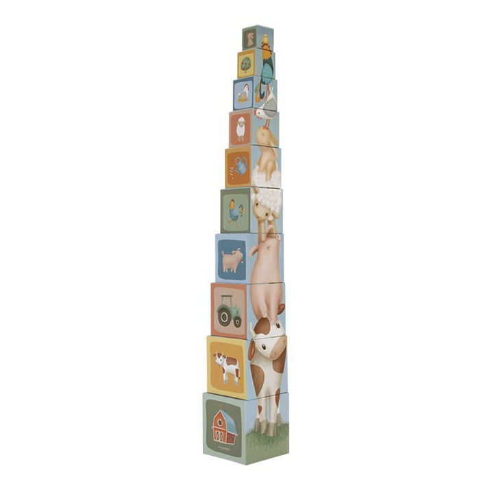 BLOCS A EMPILER FERME - LITTLE DUTCH - Peekaboo